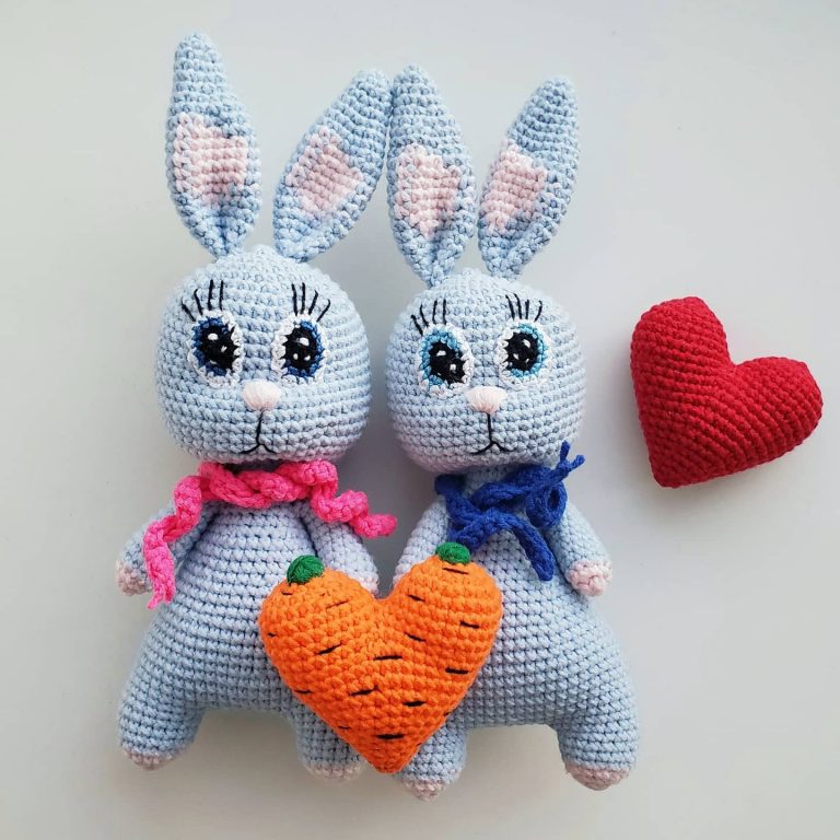 Carrot Bunny Amigurumi Free Crochet Pattern – Amigurumi